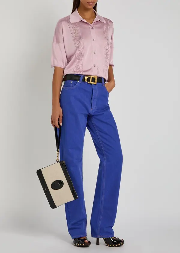 Versace Textured Fine-knit Top
