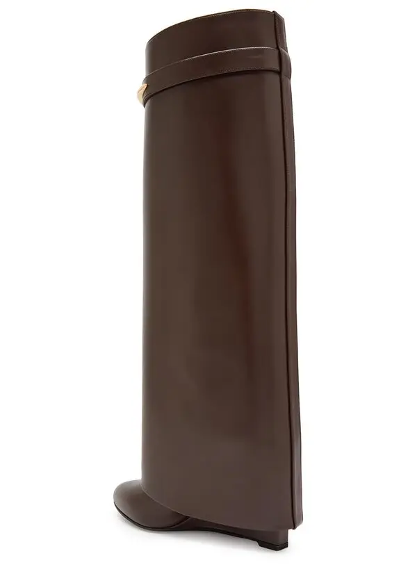 Givenchy Shark 95 Leather Knee-high Boots