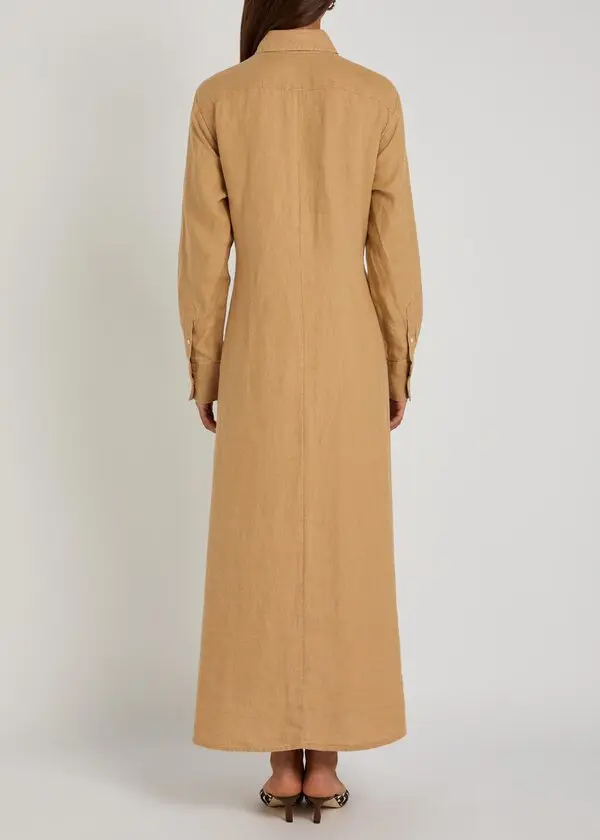 Polo Ralph Lauren Linen Midi Shirt Dress