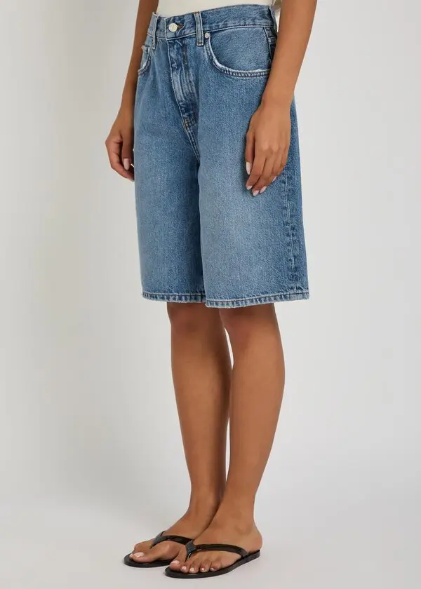 ANINE BING Jasper Wide-leg Shorts