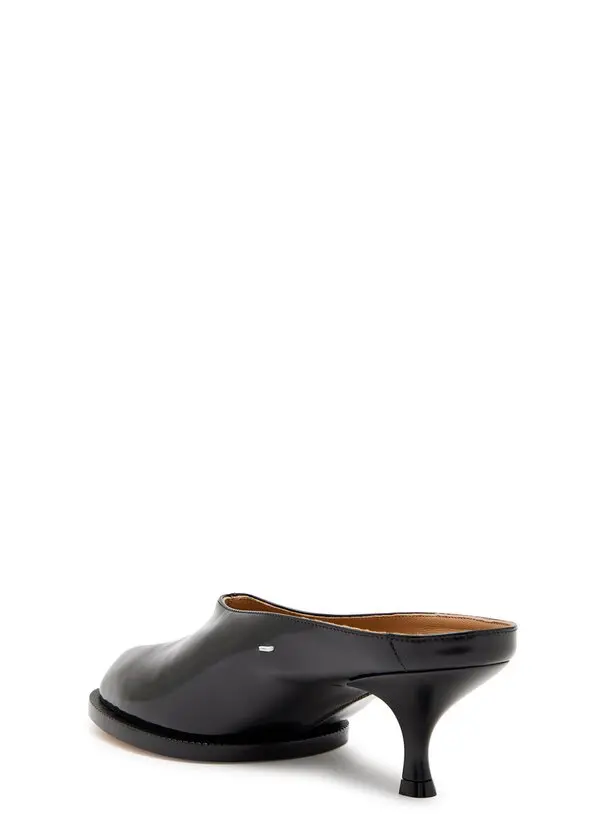 MAISON MARGIELA Tabi City 55 Glossed Leather Mules
