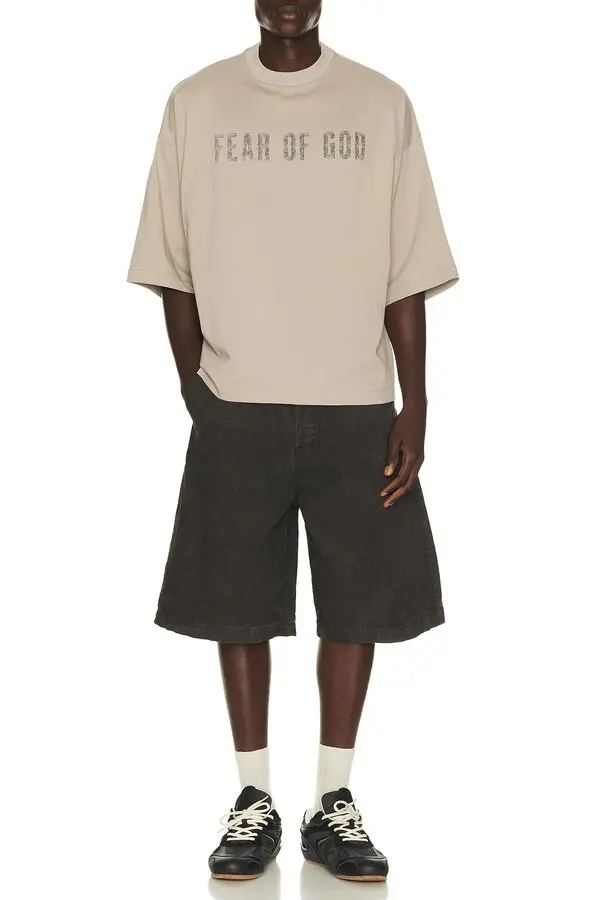 Fear Of God Merch Tee In Grey