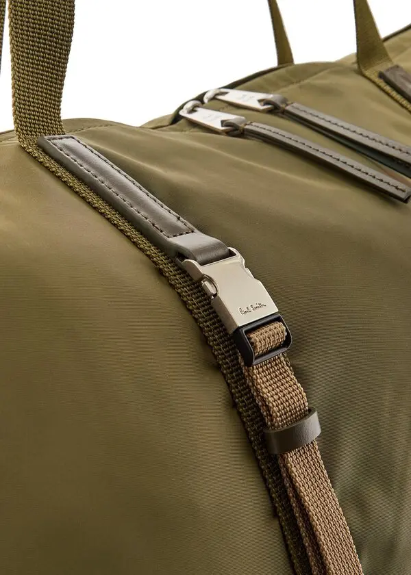 Paul Smith Logo-embroidered Nylon Holdall Bag