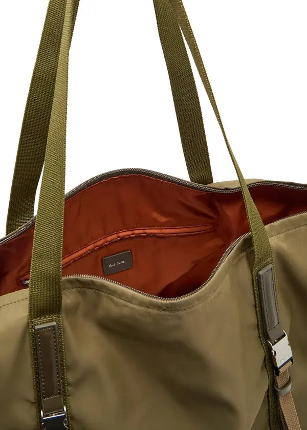 Paul Smith Logo-embroidered Nylon Holdall Bag