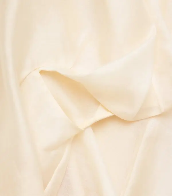 Khaite Puff Sleeve Ria Midi Dress