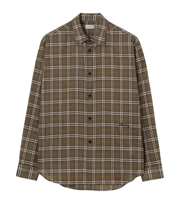 Burberry Cotton Plaid Shirt