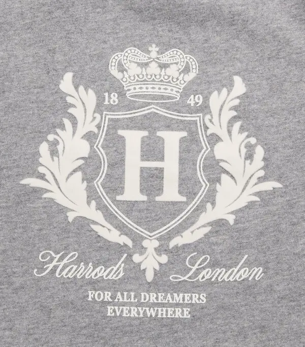 Harrods Cotton Jersey Flocked Logo T-shirt