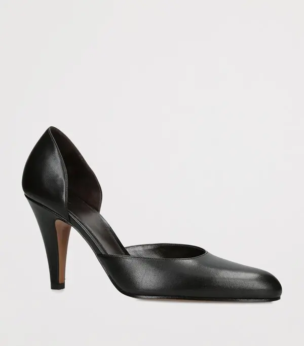 THE ROW Ornella Leather D'orsay Pumps 90