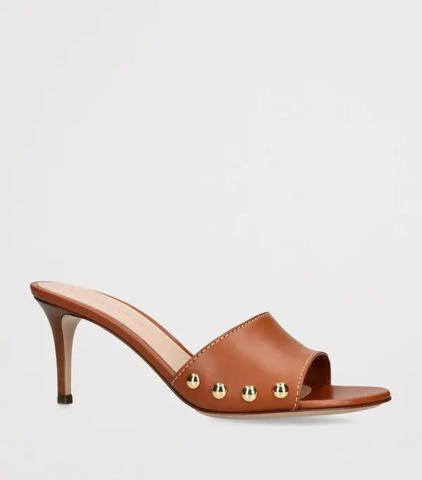 GIANVITO ROSSI Leather Avelin Mules 70