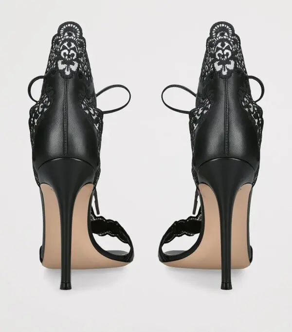 GIANVITO ROSSI Leather Evie Sandals 105