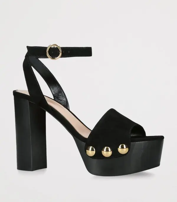 GIANVITO ROSSI Suede Ardéa Platform Sandals 70