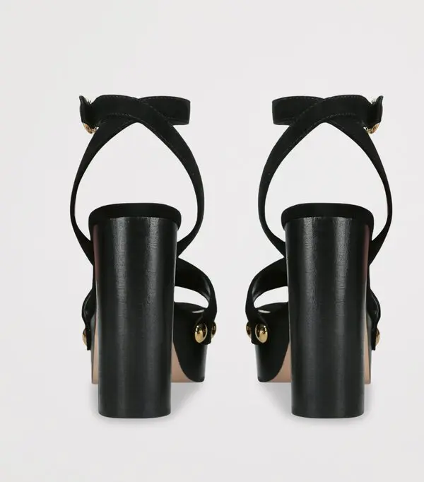GIANVITO ROSSI Suede Ardéa Platform Sandals 70