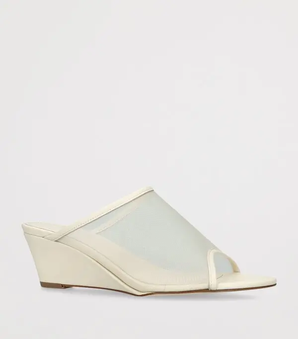 AeydĒ Suzanne Wedge Sandals - White