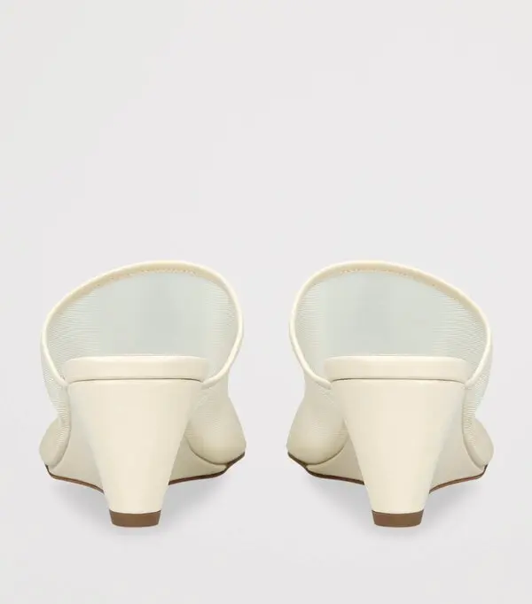 AeydĒ Suzanne Wedge Sandals - White