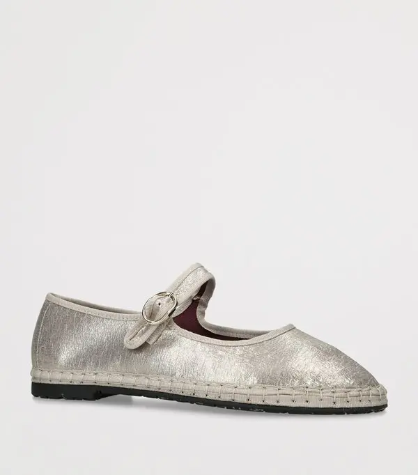 FLABELUS Flor Mary Jane Flats - Nude