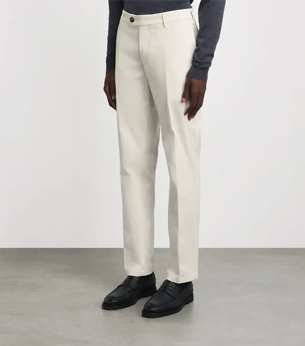 Pal Zileri Stretch-cotton Twill Chinos