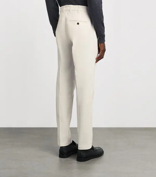 Pal Zileri Stretch-cotton Twill Chinos
