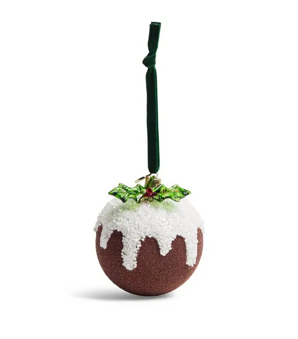 Harrods Beaded Christmas Pudding Bauble