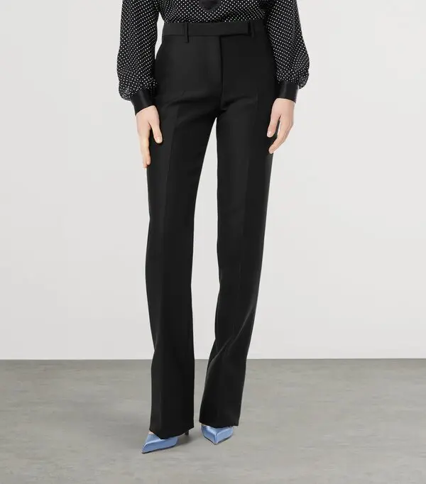 TOM FORD Wool-silk Tailored Trousers