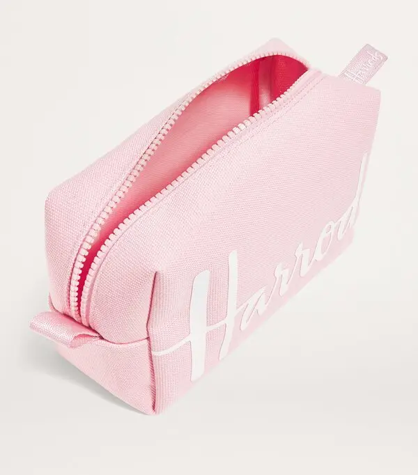 Harrods Cotton Logo Cosmetics Bag