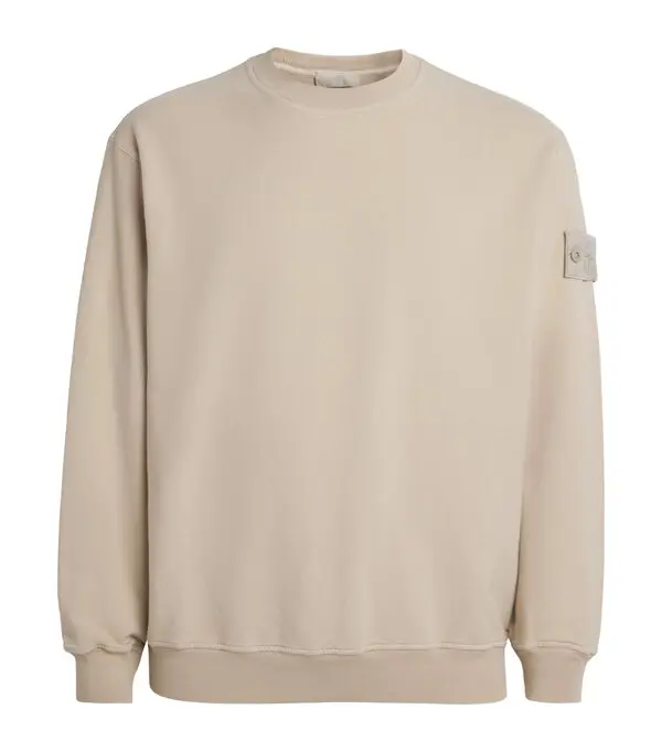 Stone Island Cotton-blend Ghost Sweatshirt - Beige