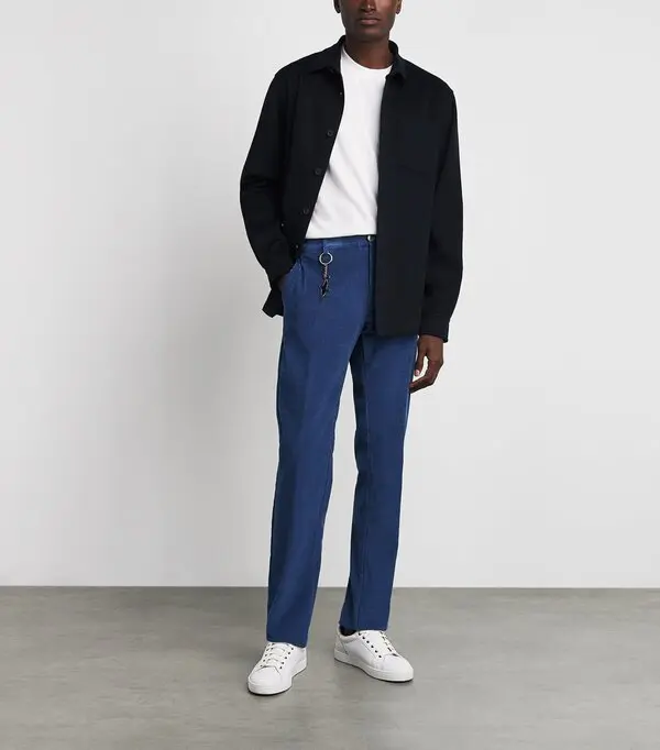 Paul & Shark Cotton-cashmere Corduroy Trousers