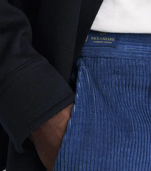 Paul & Shark Cotton-cashmere Corduroy Trousers