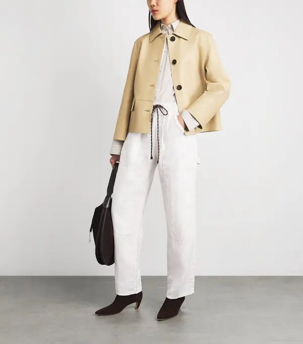 Rag & Bone Linen Atlas Wide-leg Trousers