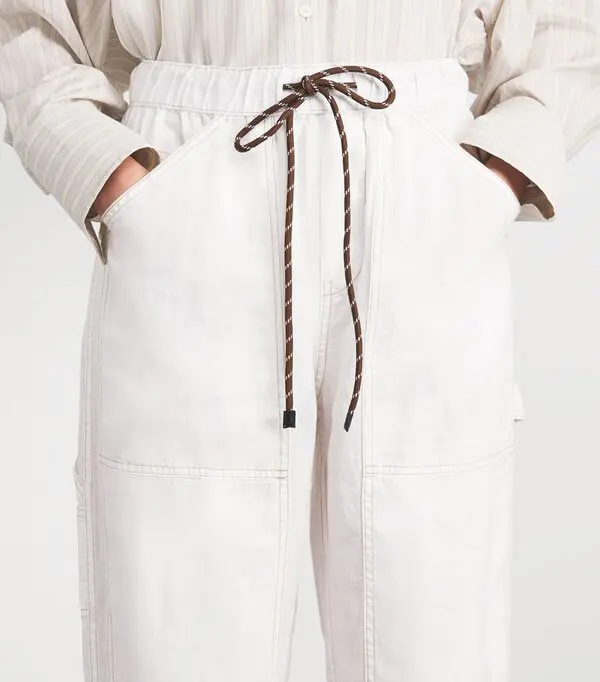 Rag & Bone Linen Atlas Wide-leg Trousers