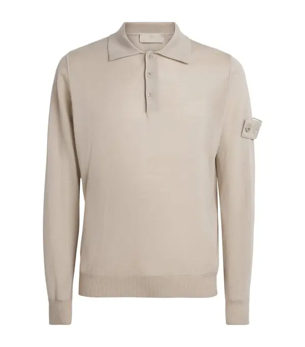 Stone Island Virgin Wool Ghost Polo Sweater