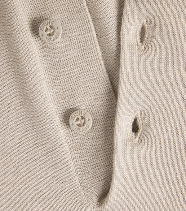 Stone Island Virgin Wool Ghost Polo Sweater