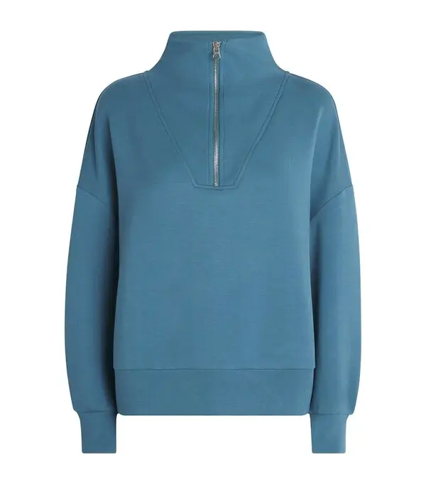 Varley Doublesoft Hawley Half-zip Sweatshirt - Blue