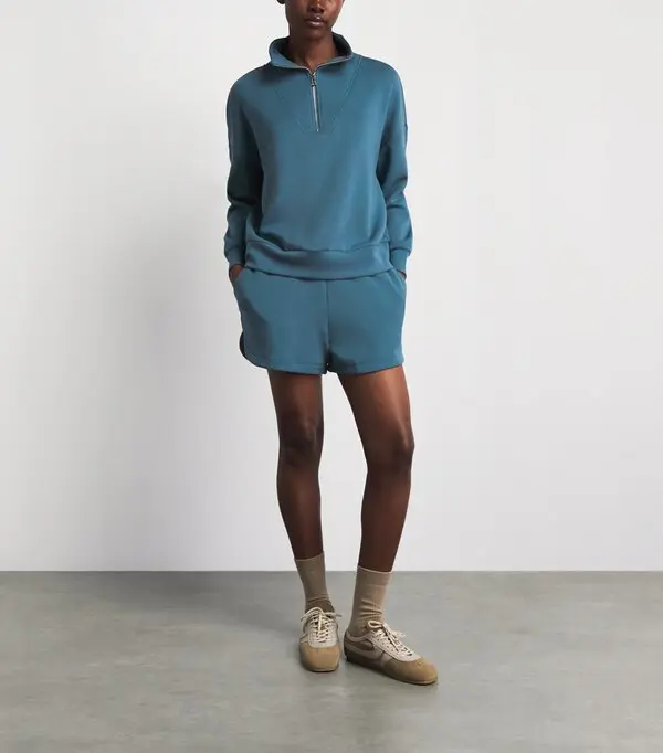 Varley Doublesoft Hawley Half-zip Sweatshirt - Blue