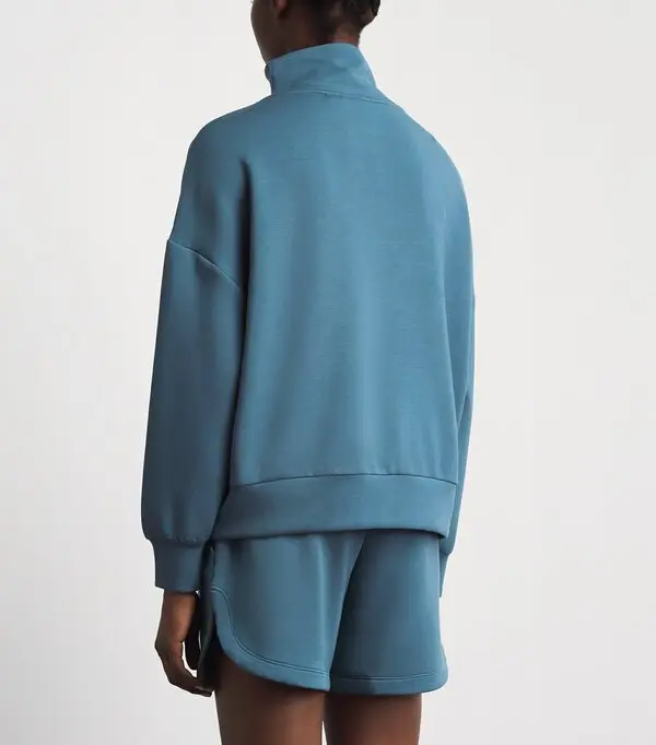Varley Doublesoft Hawley Half-zip Sweatshirt - Blue