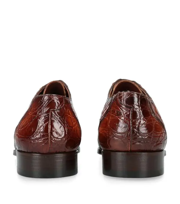Magnanni Crocodile Leather Oxford Shoes