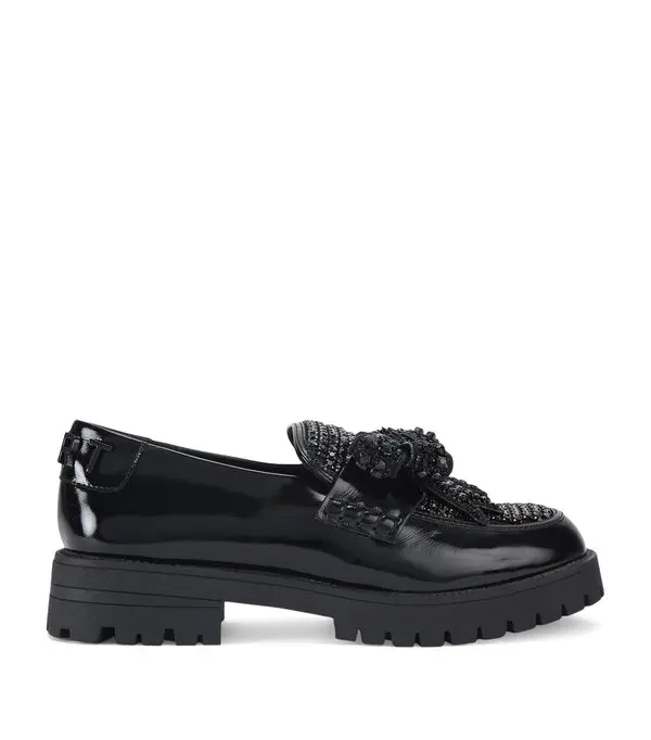 Kurt Geiger Embellished Bow Loafers