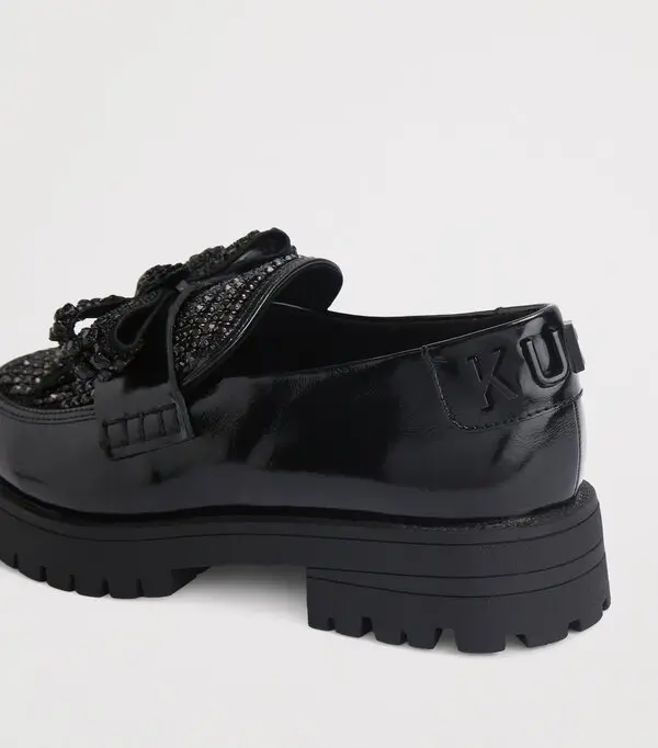 Kurt Geiger Embellished Bow Loafers