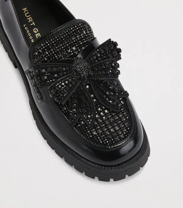 Kurt Geiger Embellished Bow Loafers
