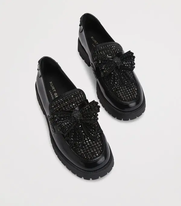 Kurt Geiger Embellished Bow Loafers