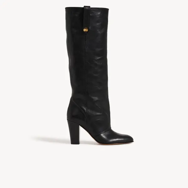 Chloé Leather Knee-high Boots - Black