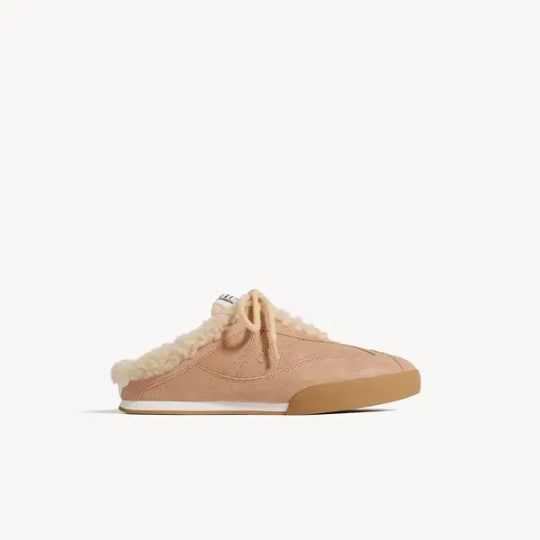 Chloé Shearling Lined Mules - Authentic Brown