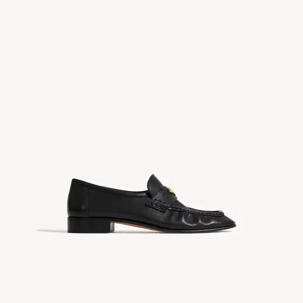 Chloé Letti Loafers In Lambskin - Black