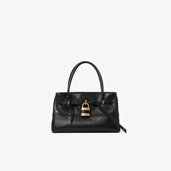 Chloé Leather Lock Bag - Black