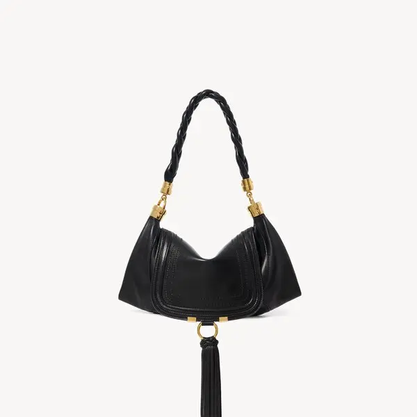 Chloé Small Marcie Foulard Hobo Bag - Black