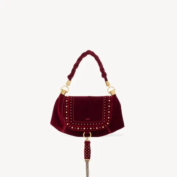 Chloé Small Marcie Foulard Hobo Bag - Burnt Red