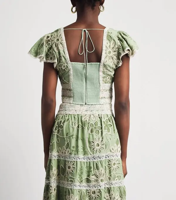 Alice + Olivia Embroidered Keeley Blouse