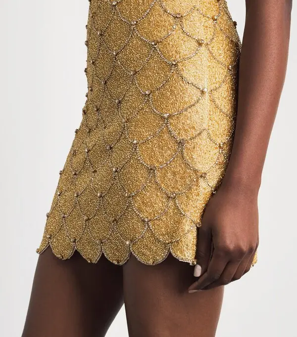 Alice + Olivia Embellished Nina Mini Dress