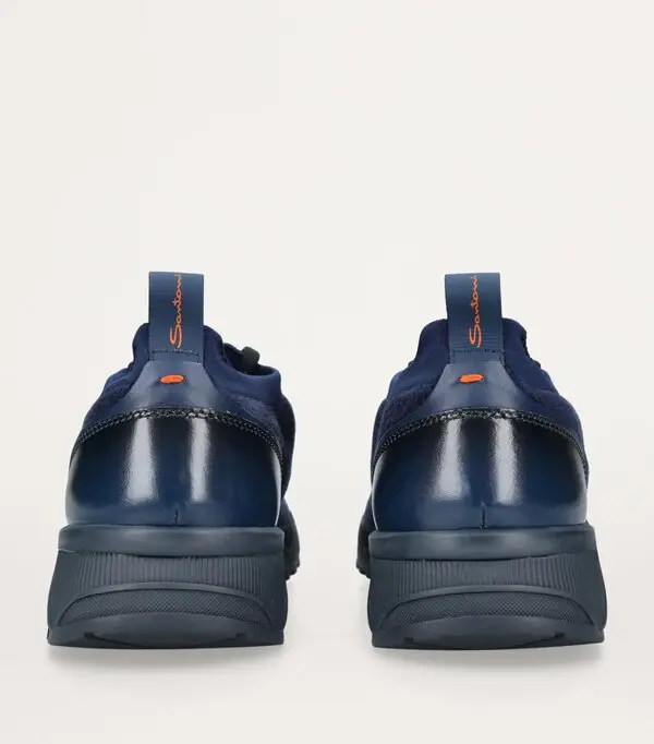 Santoni Technical-knit Runner Sneakers