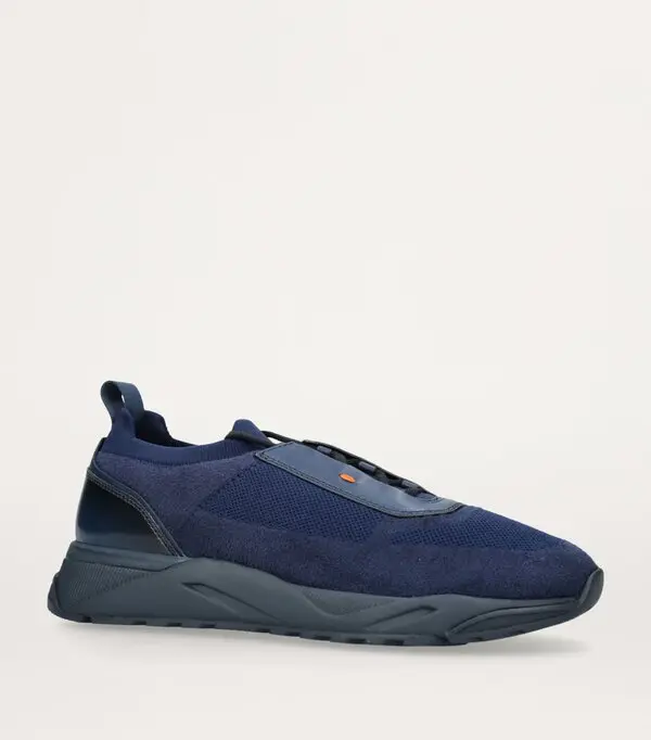 Santoni Technical-knit Runner Sneakers