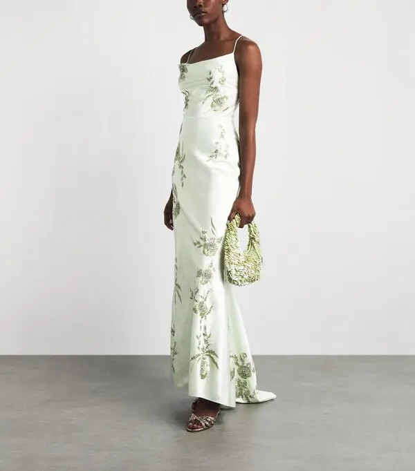 Alice + Olivia Embellished Montana Maxi Dress